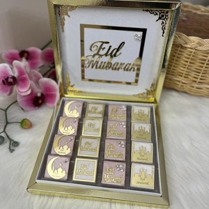 Eid Mubarak, Ramadan Blessed Chocolate Box, Eid Mubarak Gift Chocolate ...