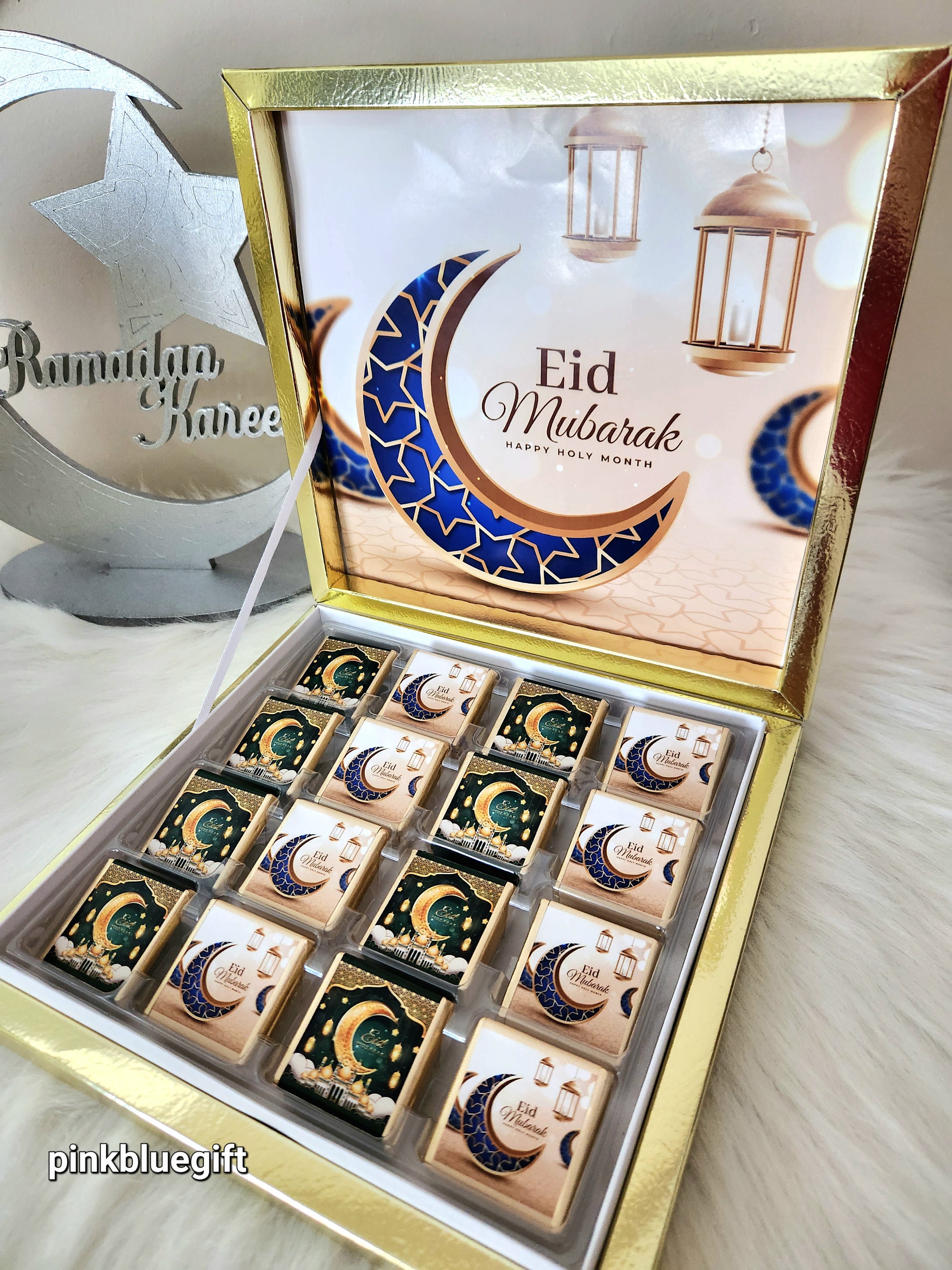 Eid Mubarak Chocolate Box: Ramadan Kareem Candies, Quran Gift - Etsy