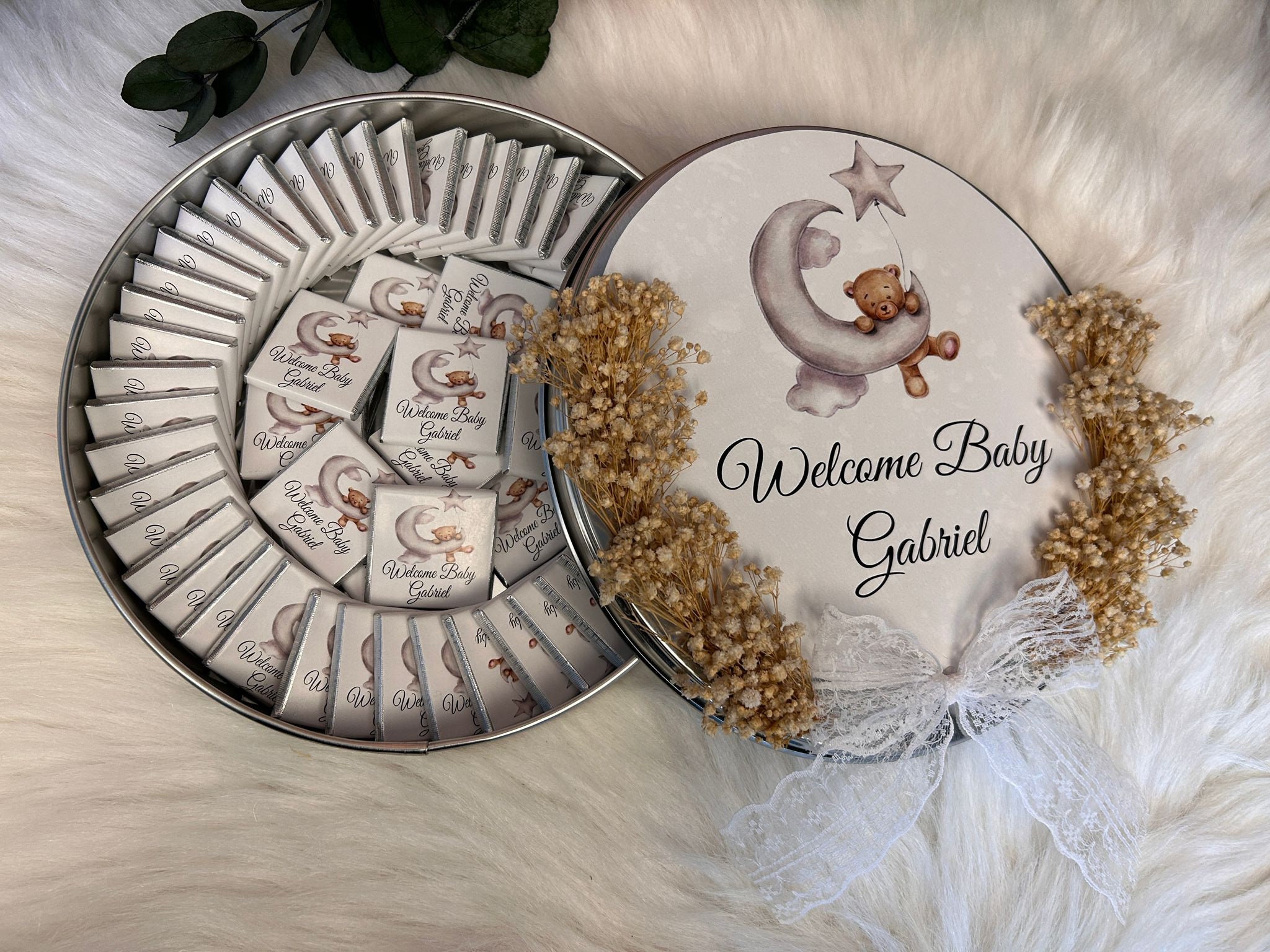 Custom Baby Chocolates, Baby Party Chocolates, Baby Boy Chocolates ...