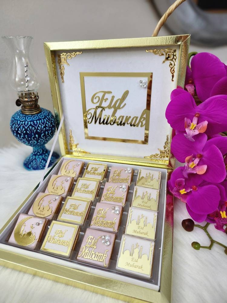 Eid Mubarak Ramadan Blessed Chocolate Box Eid Mubarak Gift - Etsy