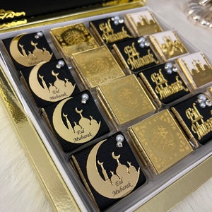 Eid Mubarak, Ramadan Blessed Chocolate Box, Eid Mubarak Gift Chocolate ...