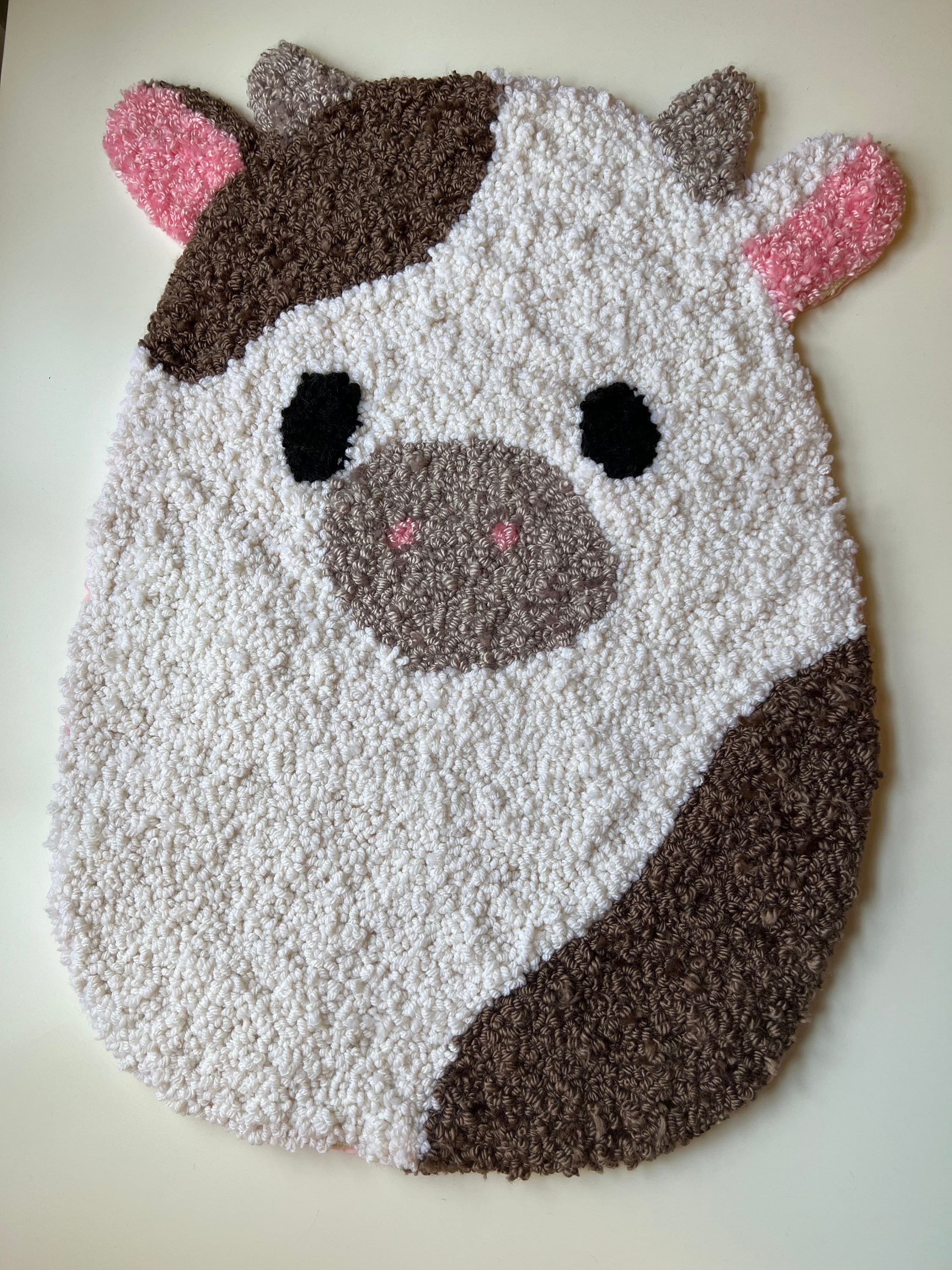 Squishmallow Inspired Brown Cow Rug - Etsy