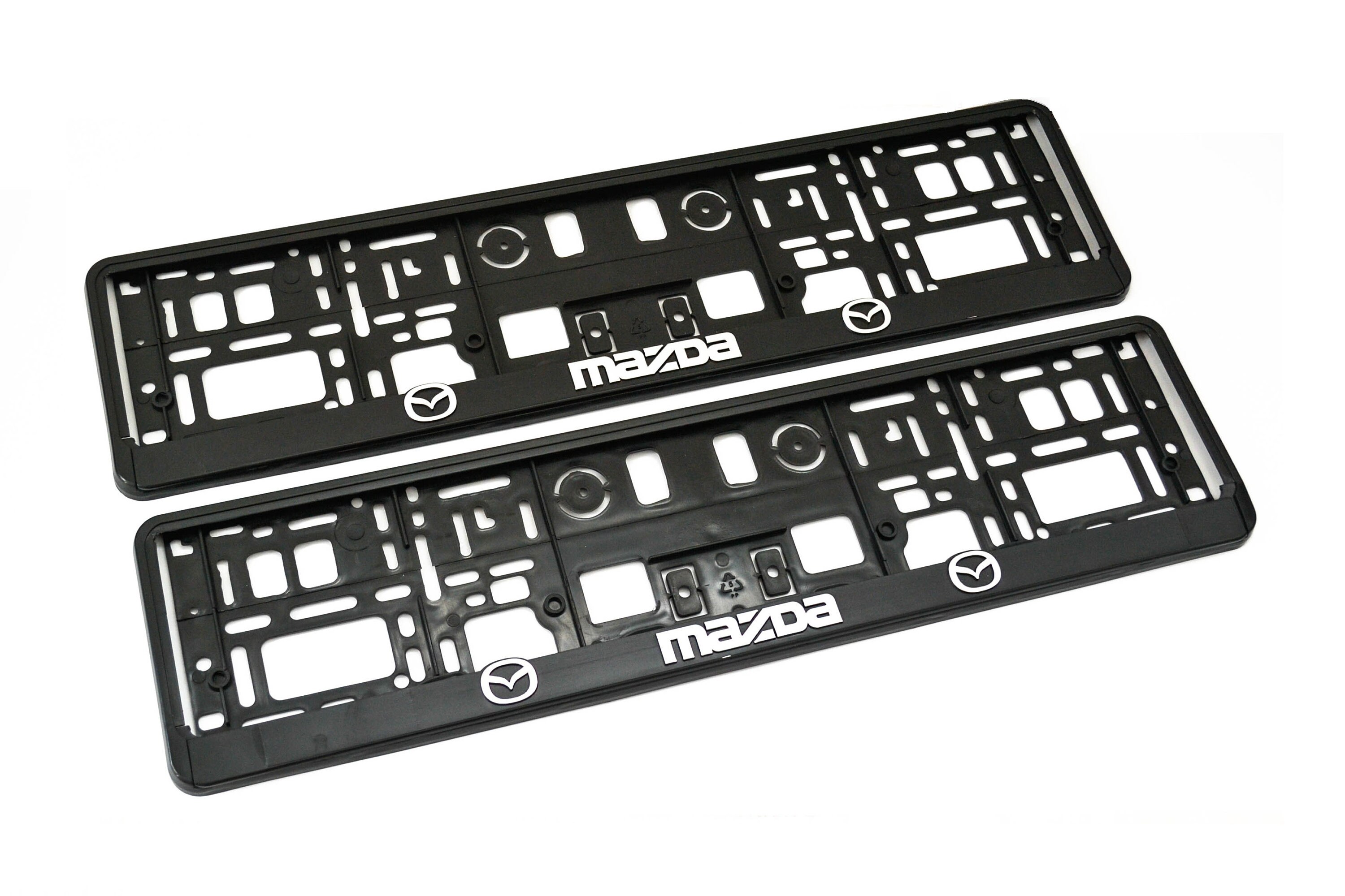 2x License Number Plate Holders, Surrounds, Frames, for Mazda Cars ...