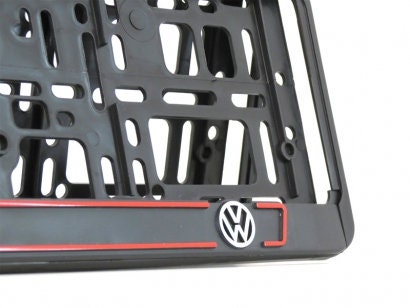 2x License Number Plate Holders, Frames, Surrounds for VW GTI Cars - Etsy