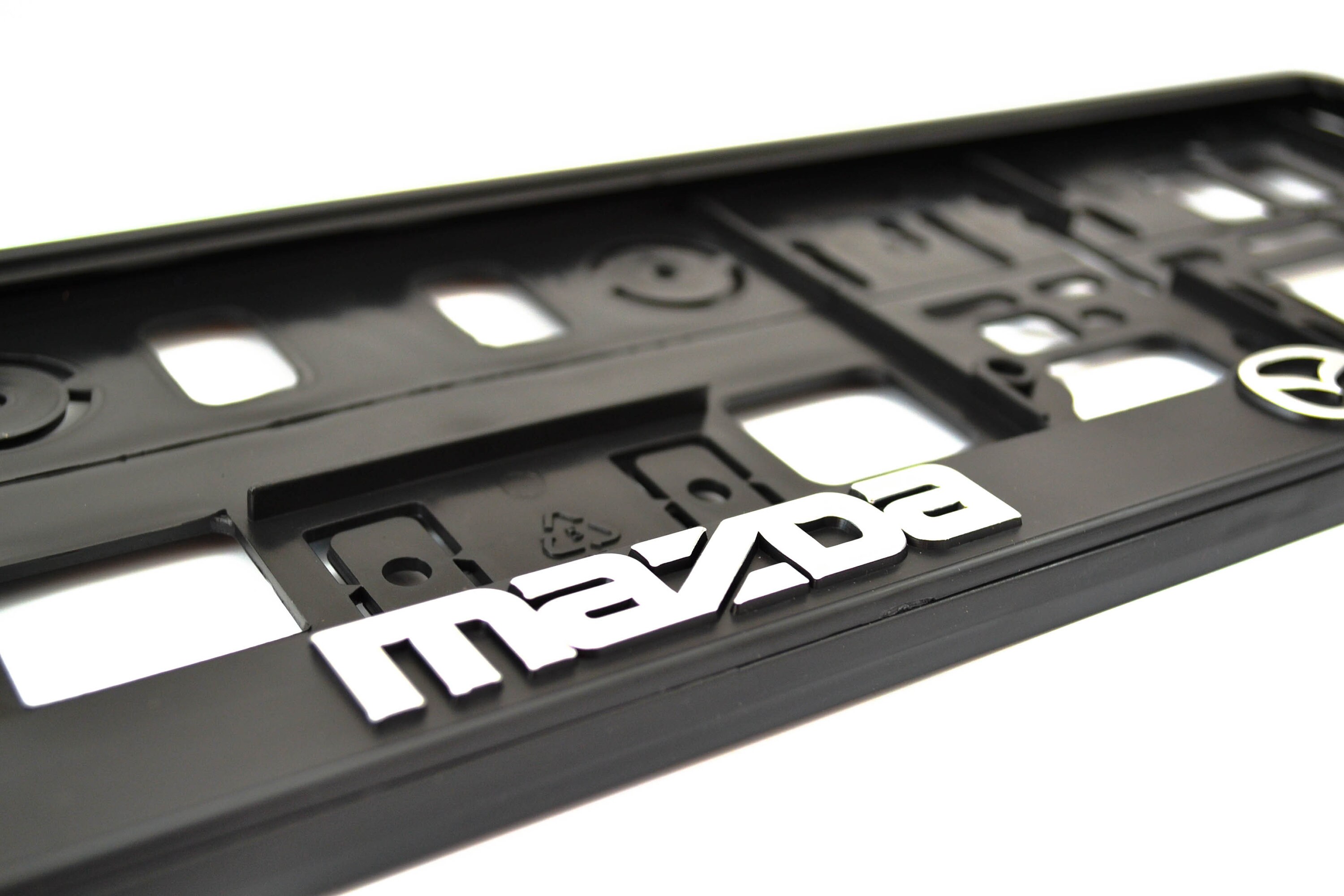 2x License Number Plate Holders, Surrounds, Frames, for Mazda Cars ...