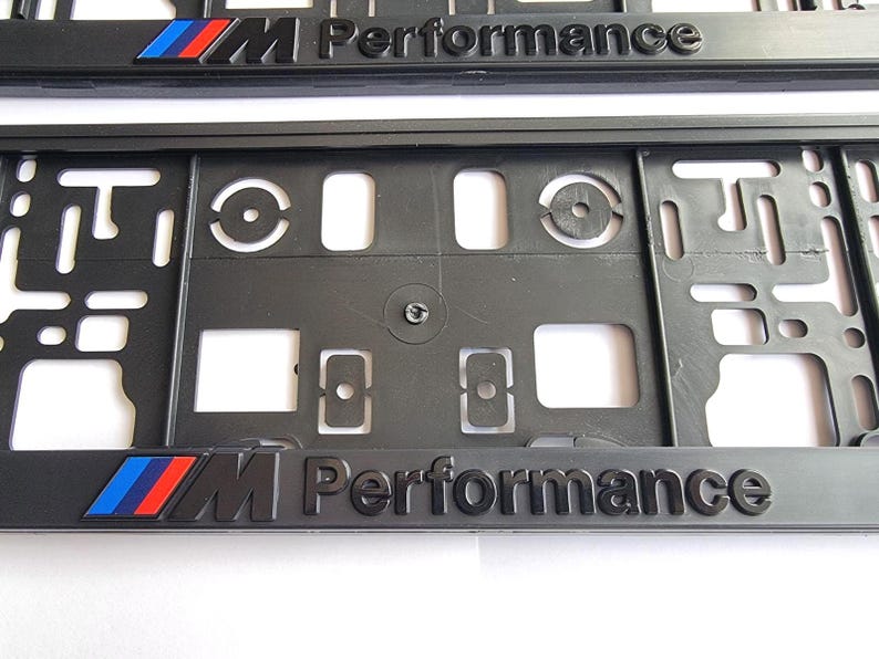 M Performance License Number Plate Holders Set X2 EU BMW - Etsy