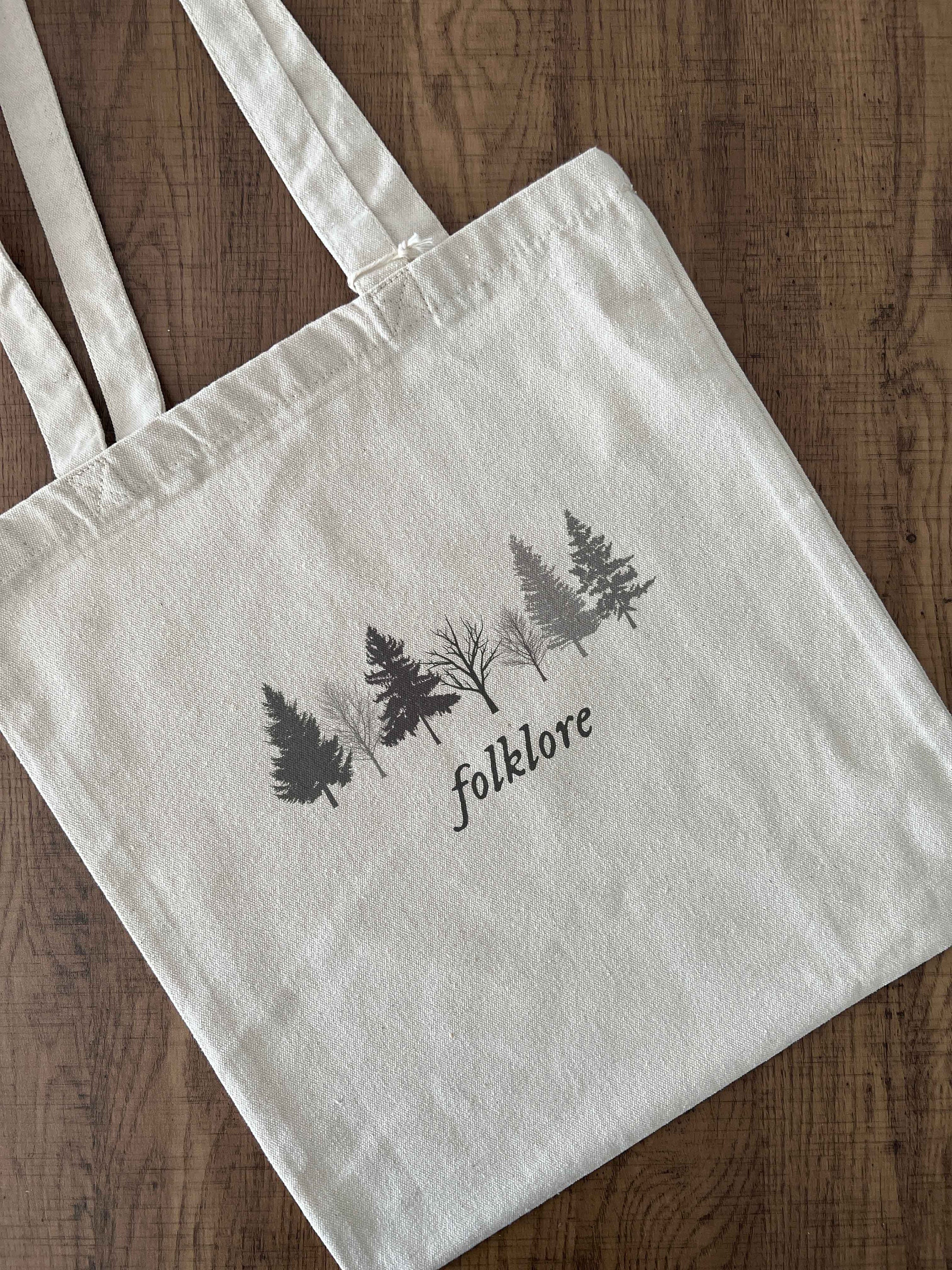 Minimalist Folklore Inspired Tote Bag in a Grey Design - Etsy UK