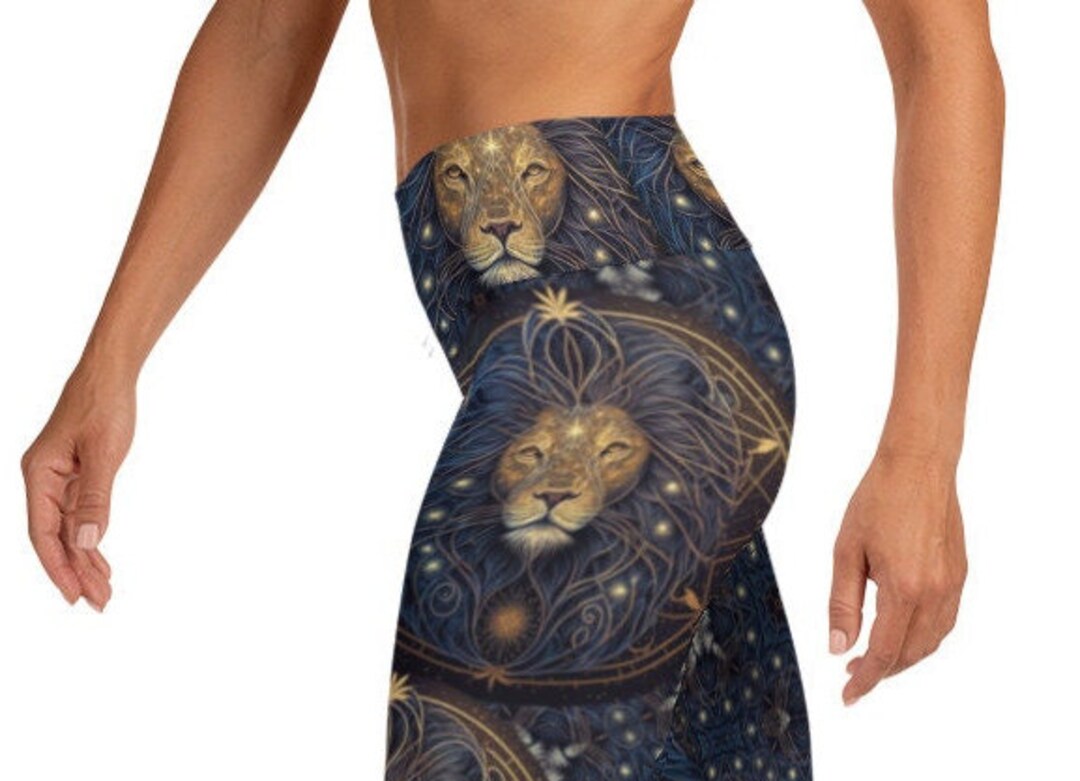Zodiac Leggings, Leo Leggings, Zodiac Sign, Zodiac Gift, High Waisted ...