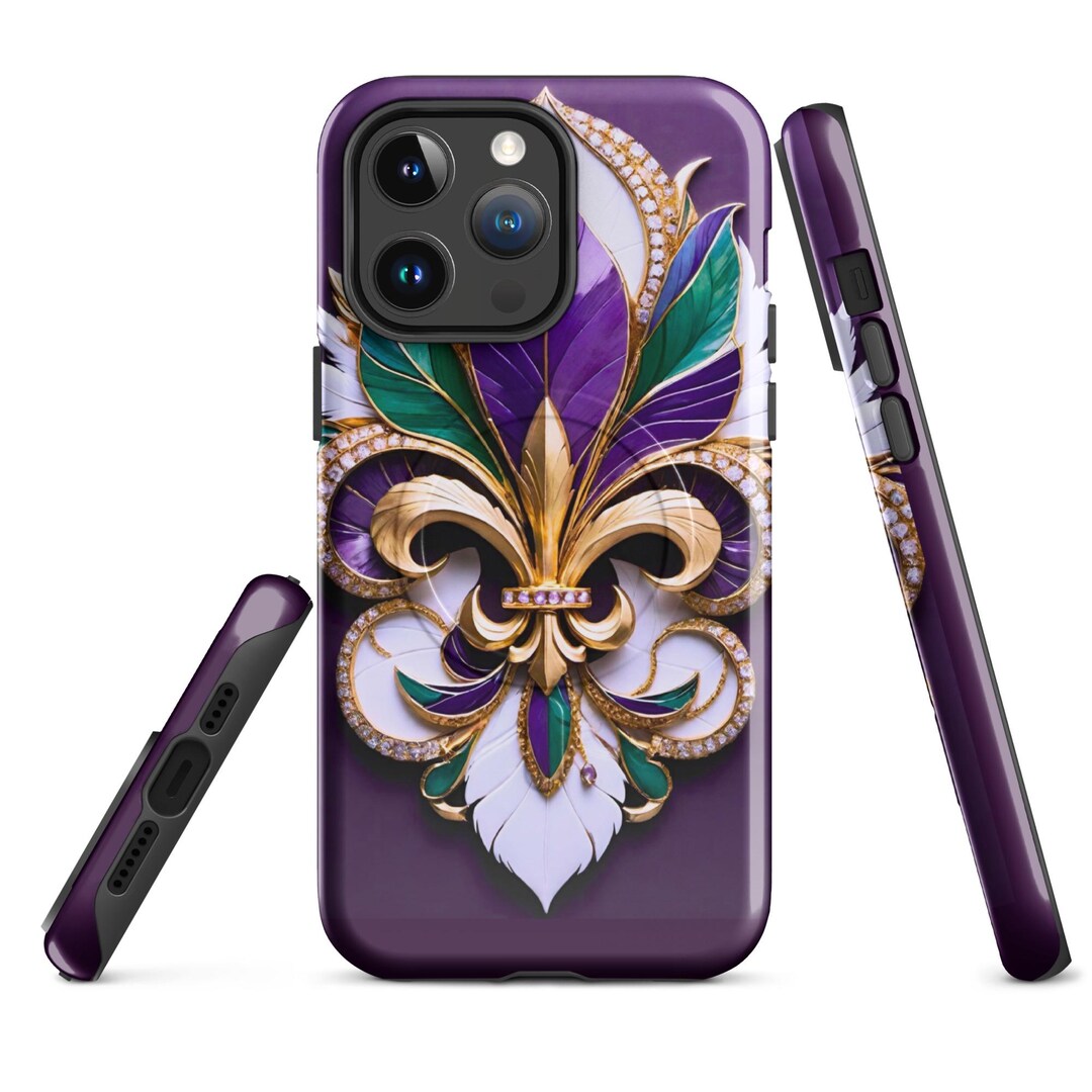 Magsafe® Tough Case for Iphone®, Mardi Gras , New Orleans, Nola, Fleur ...