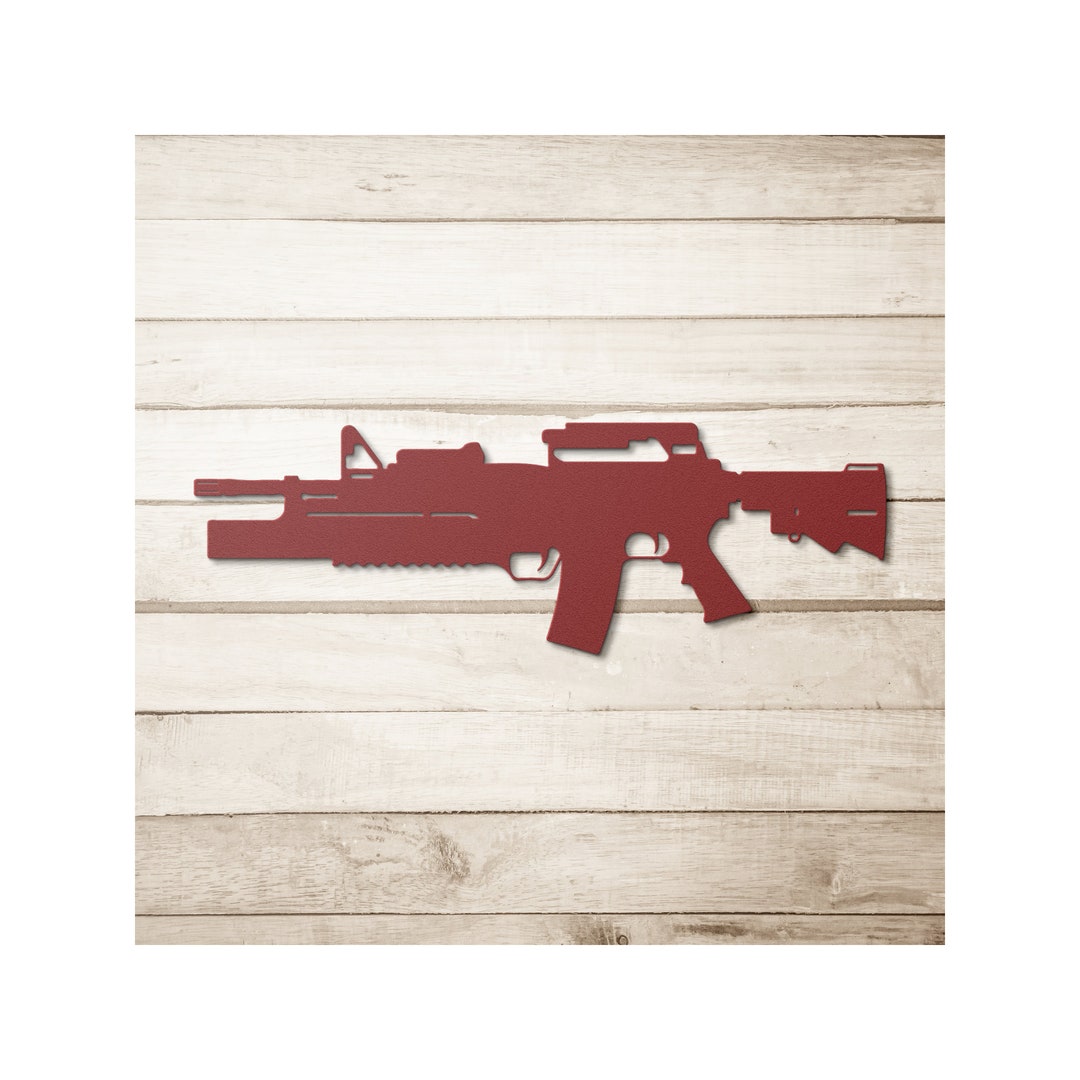 M4/M16 Firearm Metal Wall Art, 2A Graphic, 2nd Amendment Gun Metal Wall ...
