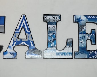 Dallas Cowboys Wooden Letters - Etsy