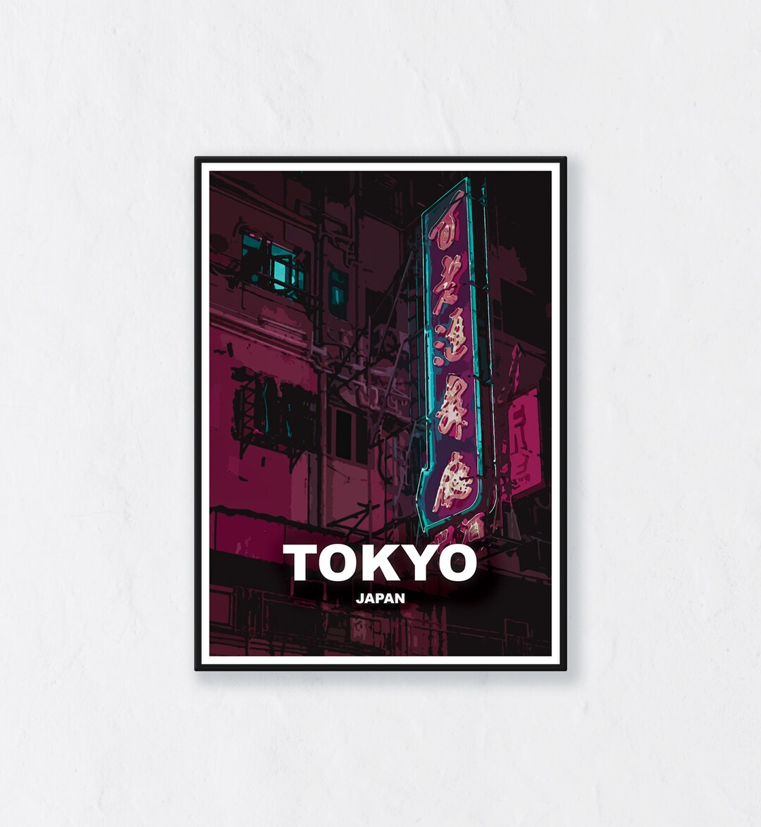 Tokyo Travel Poster, Tokyo Print, Japan Travel Poster, Tokyo Poster ...
