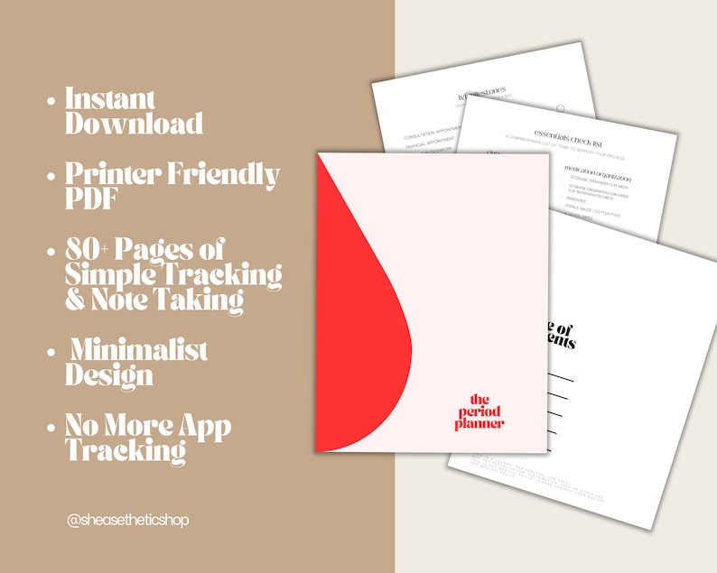 Period Journal, Menstrual Cycle Workbook, Monthly Cycle Diary ...