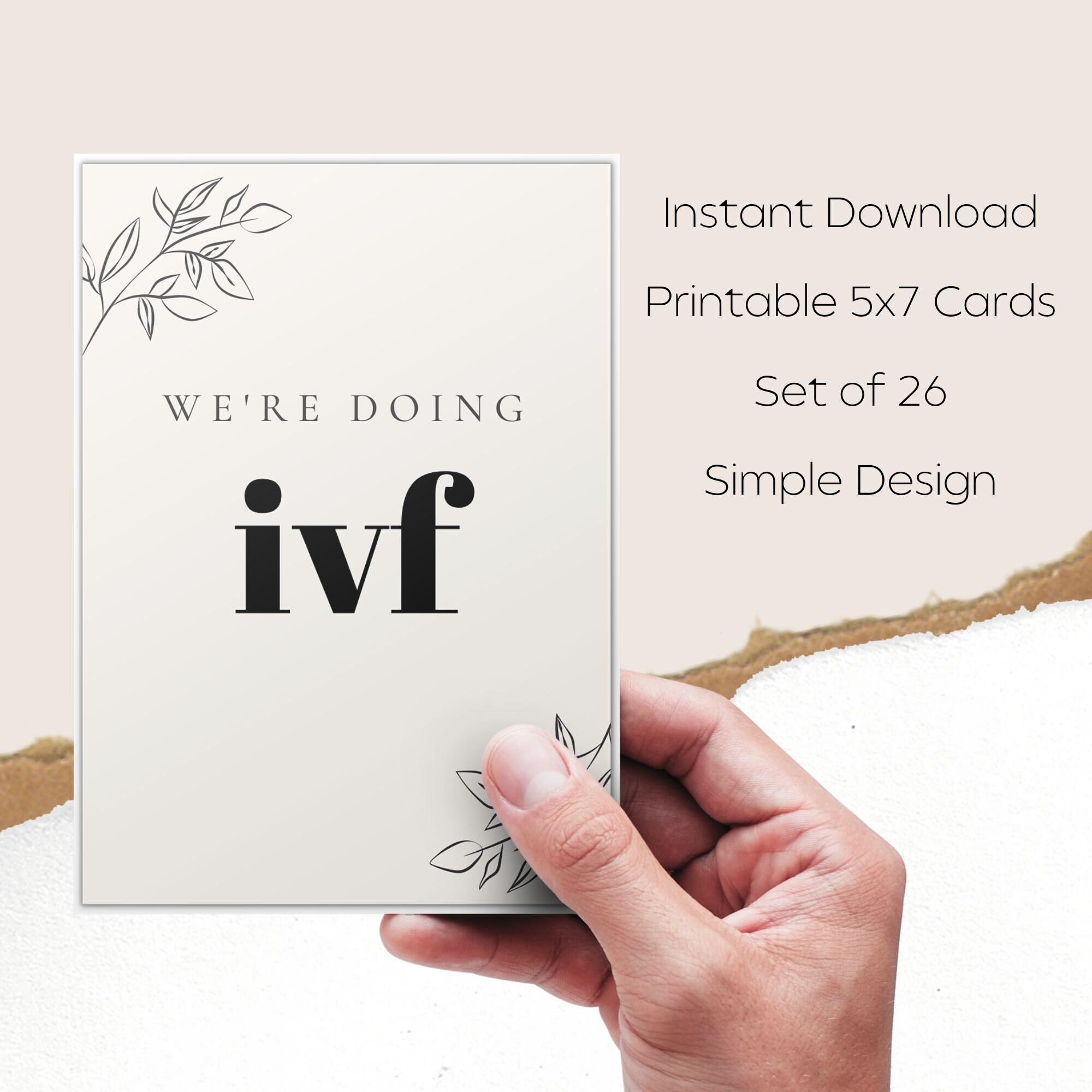 Minimalist IVF Milestone Cards, Fertility Milestone Cards, IVF Journey ...