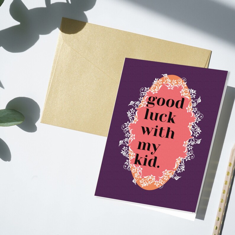 Printable Funny First Day Back to School Teacher Card - Etsy