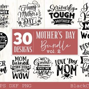 Mothers Day SVG Bundle, Mom Life Svg, Mother's Day, Mama Svg, Mommy and ...