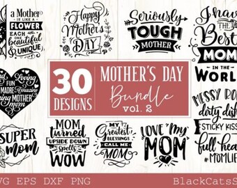 Mothers Day SVG Bundle Mom Life Svg Mother's Day Mama - Etsy