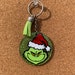 Grinch Keychain//round, Acrylic Keychains// 2 Inches//christmas ...
