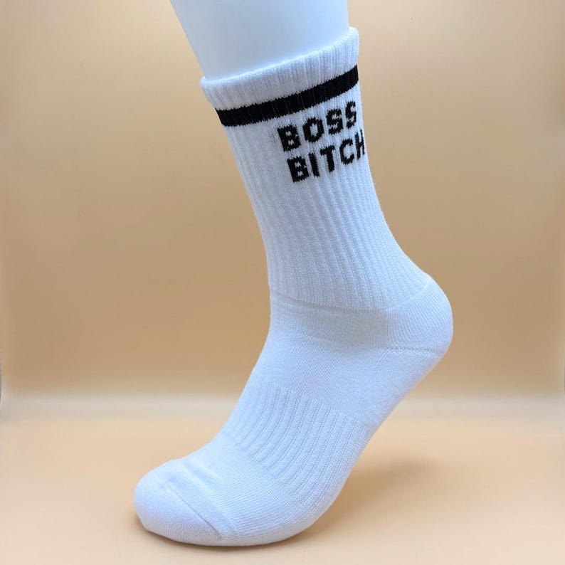 BOSS BITCH Cotton Socks One Size - Sox UK - Etsy UK