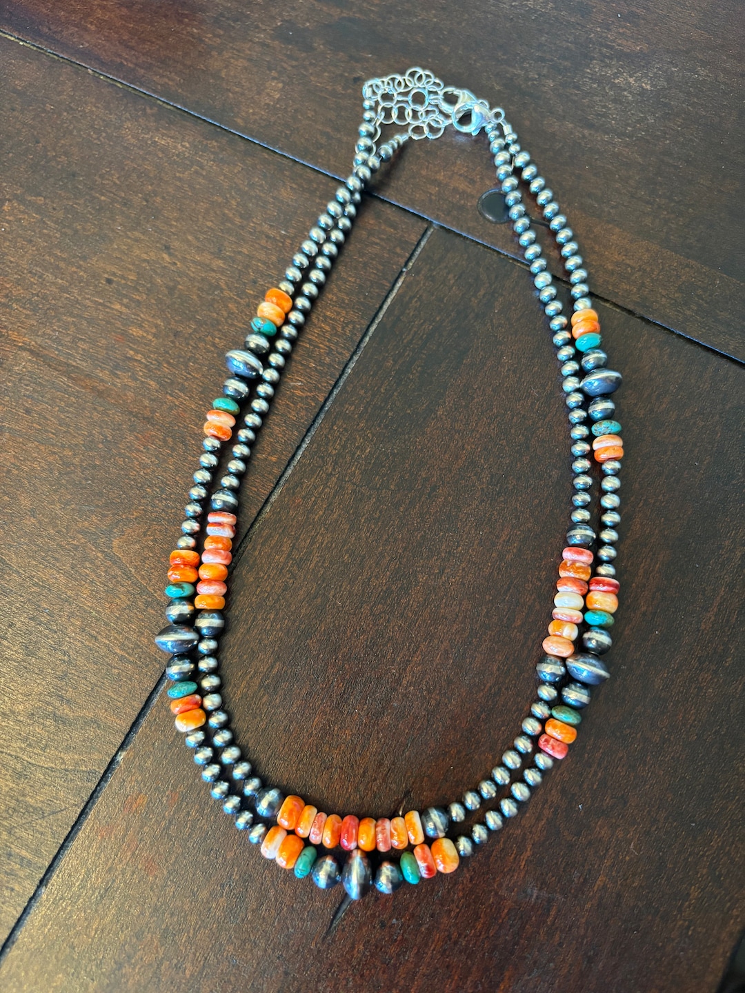 Navajo Pearl, Spiny Oyster & Turquoise Necklace Western Style - Etsy