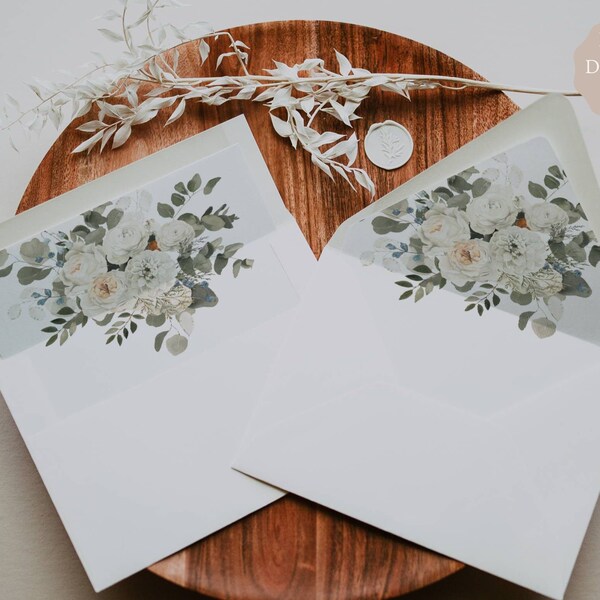 Floral Envelope Liners - Etsy