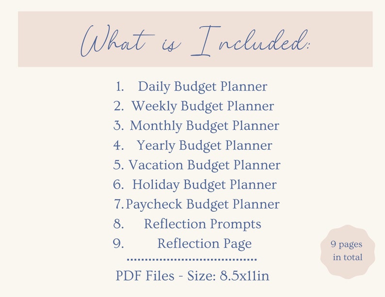 Pastel Printable Budget Planner Bundle Daily Weekly - Etsy