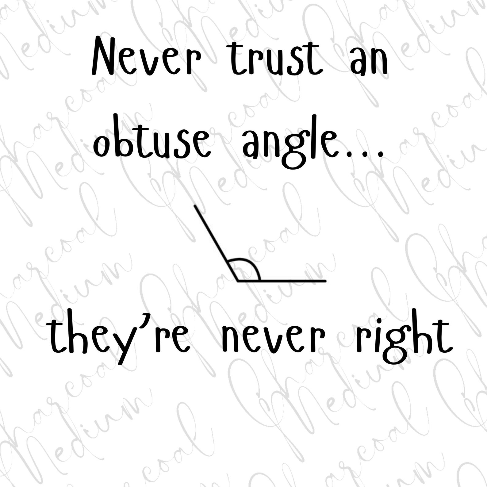 Obtuse Angles, Math Jokes, Funny, Math Humor, Geometry Jokes, Math Puns ...