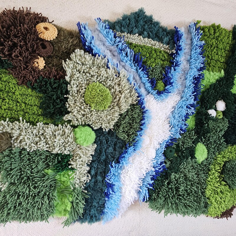 Moss Hand Made Rug - Etsy UK