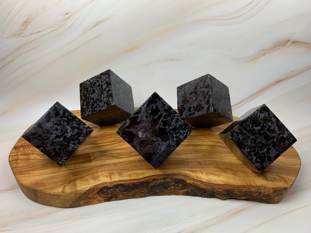 Small Indigo Gabbro Floating Cubes - 1.75 by 1.75 One of a Kind! - Etsy