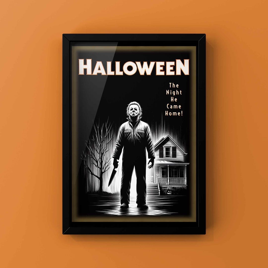 Halloween Michael Myers Print - Framed - Etsy