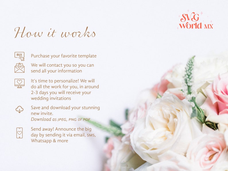 Electronic Wedding Invitation Personalized Wedding E-invite - Etsy