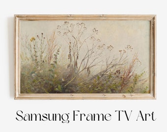 Spring Landscape, Canola Field Oil Painting, Art for Frame TV, Samsung ...