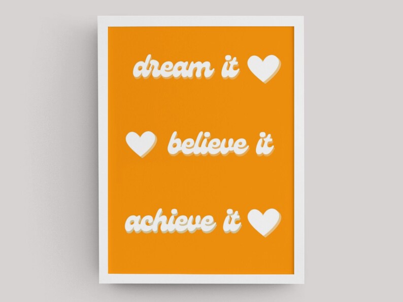 Printable Affirmation Poster Daily Affirmations Orange Aura - Etsy