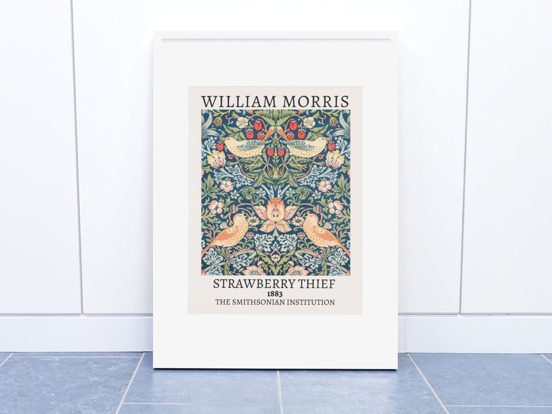 William Morris Strawberry Thief Print William Morris - Etsy
