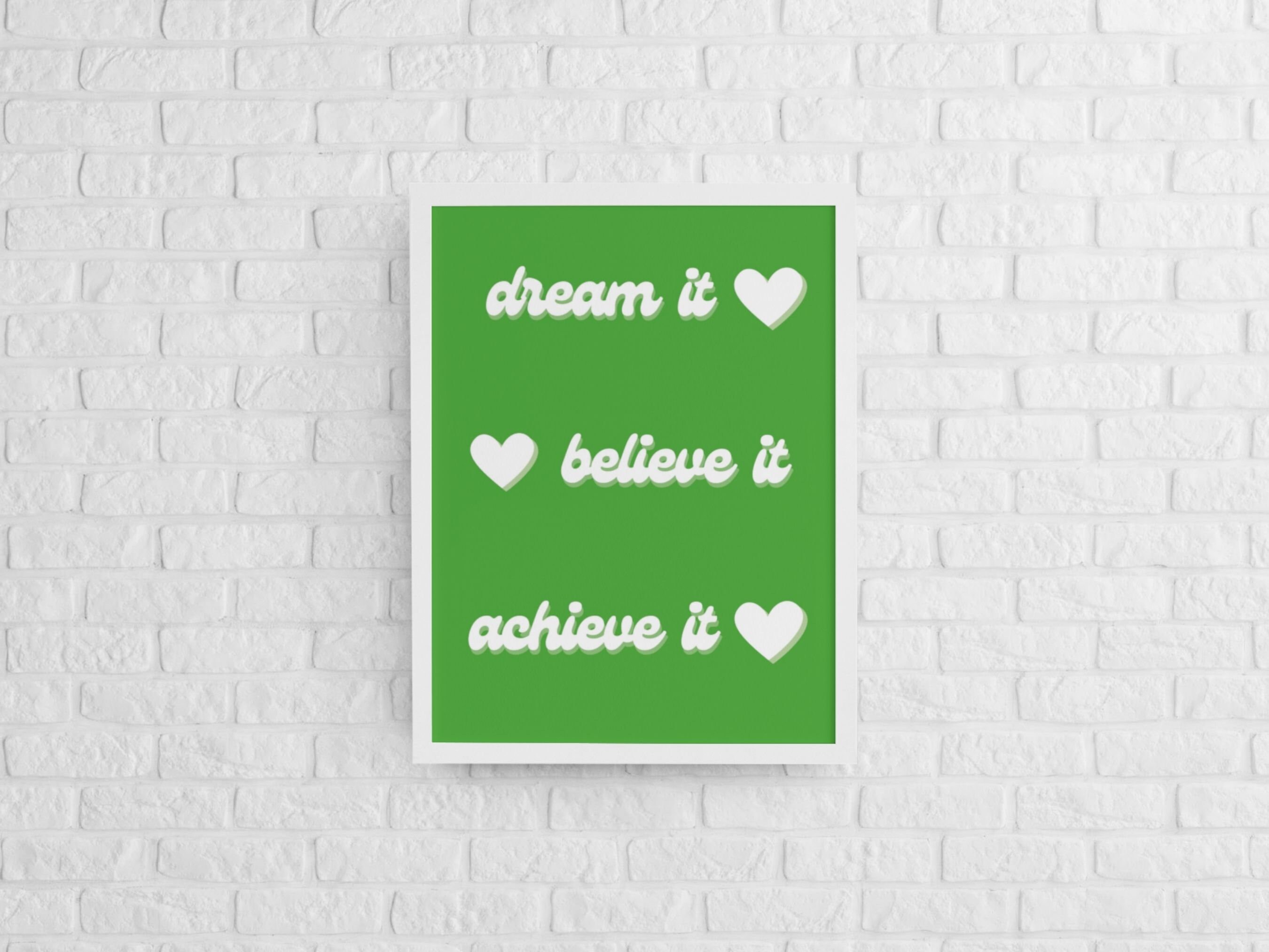 Printable Affirmation Poster Daily Affirmations Green Aura Poster ...