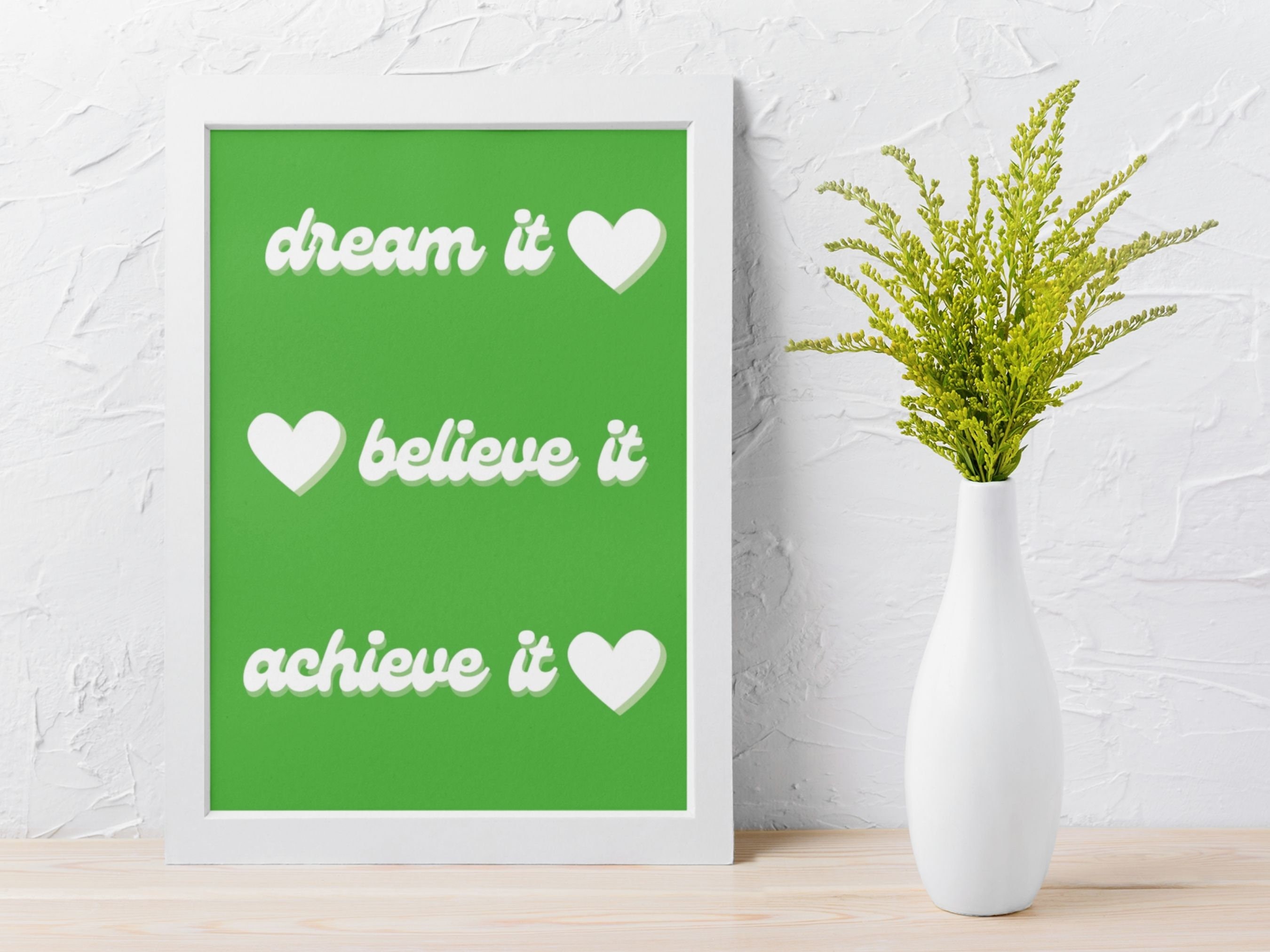 Printable Affirmation Poster Daily Affirmations Green Aura Poster ...