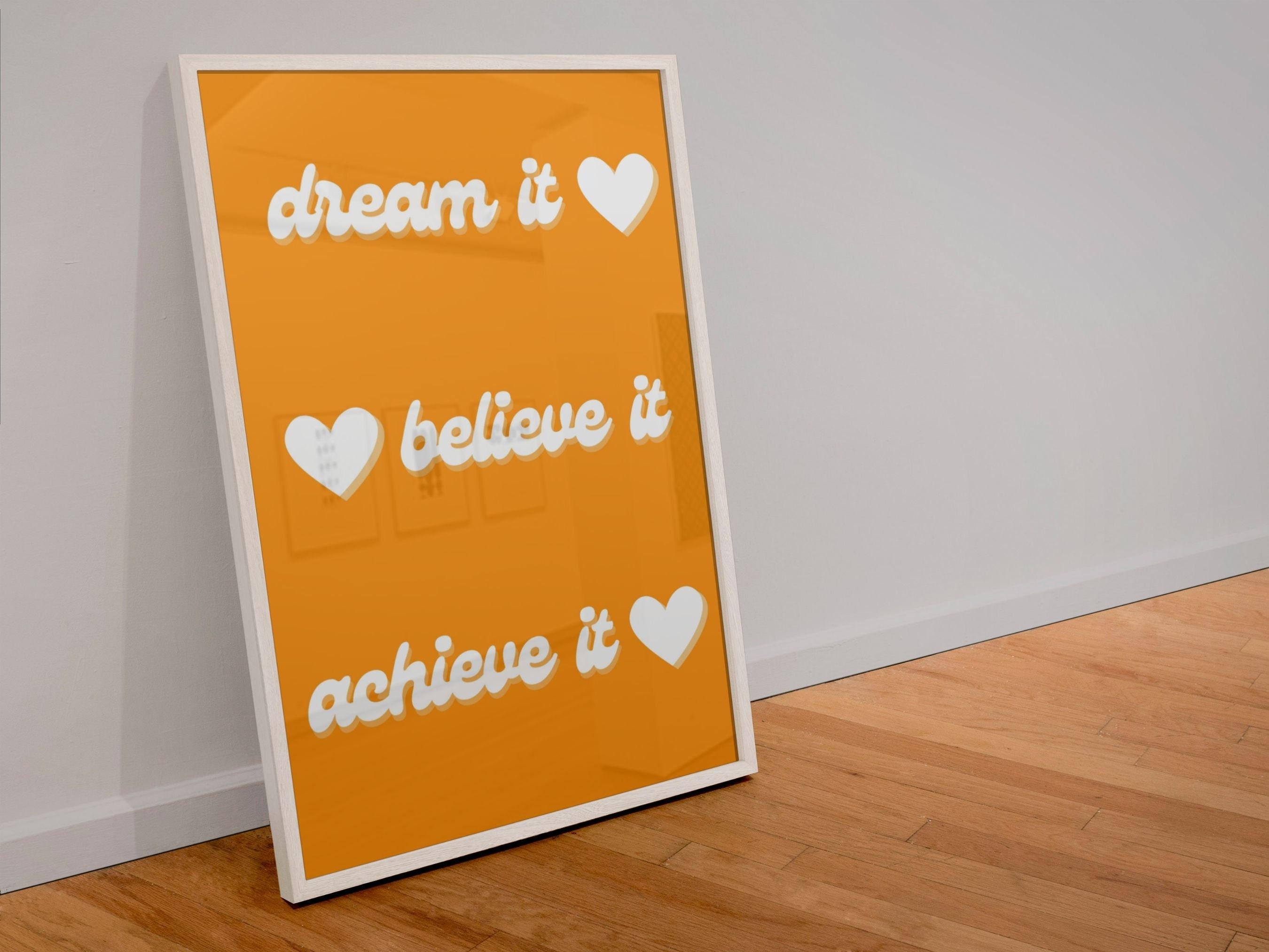 Printable Affirmation Poster Daily Affirmations Orange Aura Poster ...