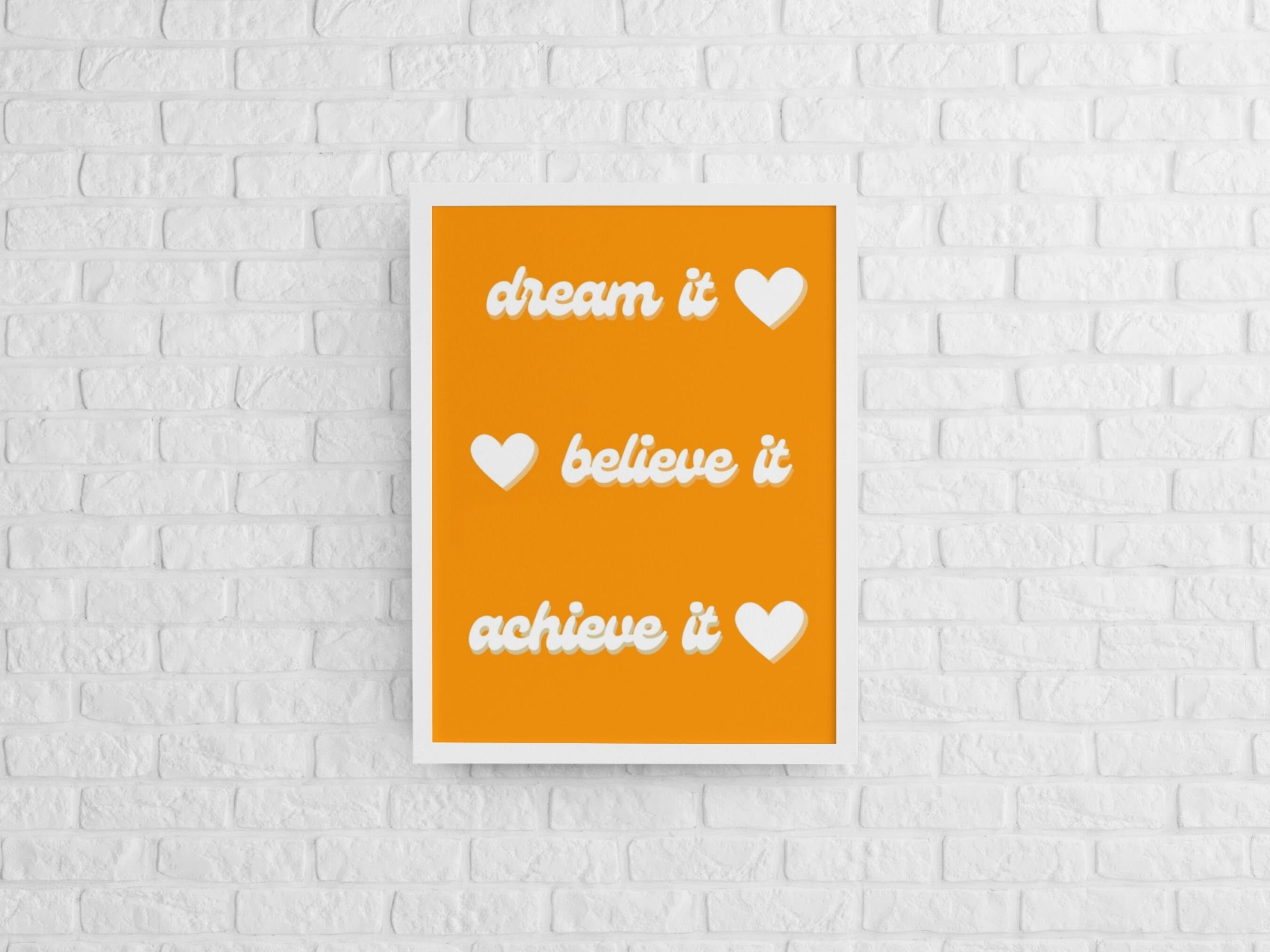 Printable Affirmation Poster Daily Affirmations Orange Aura - Etsy