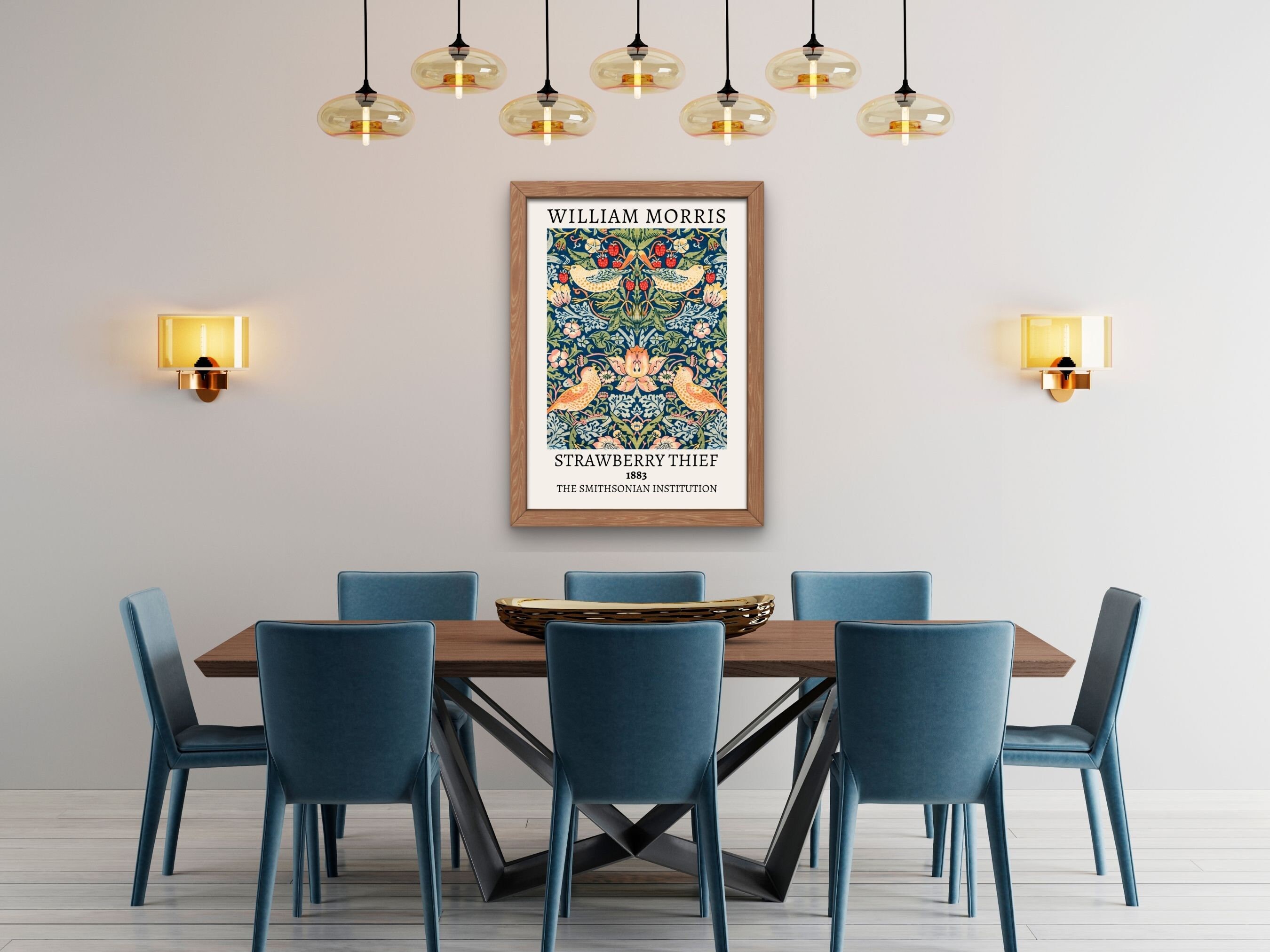 William Morris Strawberry Thief Print William Morris - Etsy