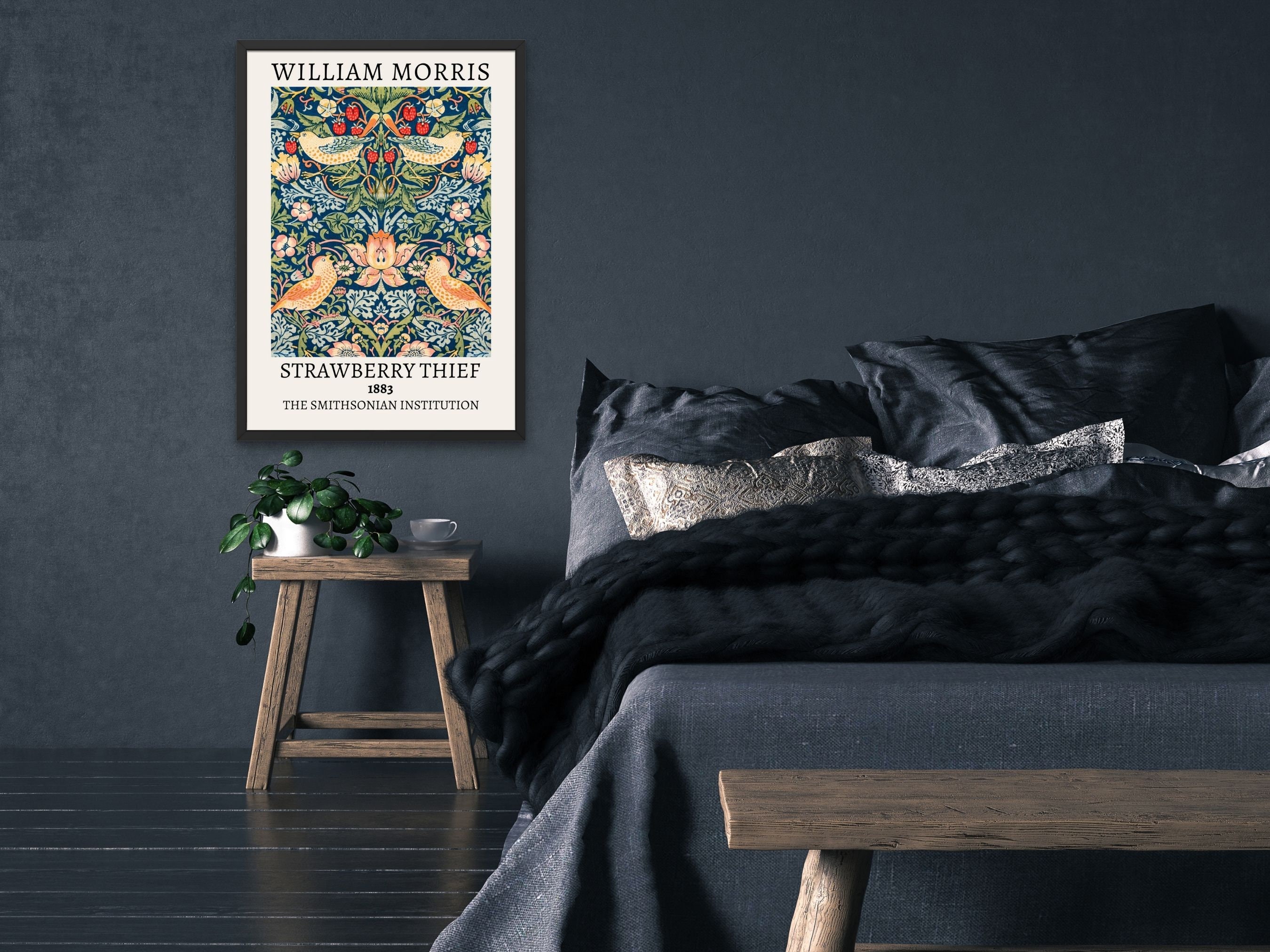 William Morris Strawberry Thief Print William Morris - Etsy