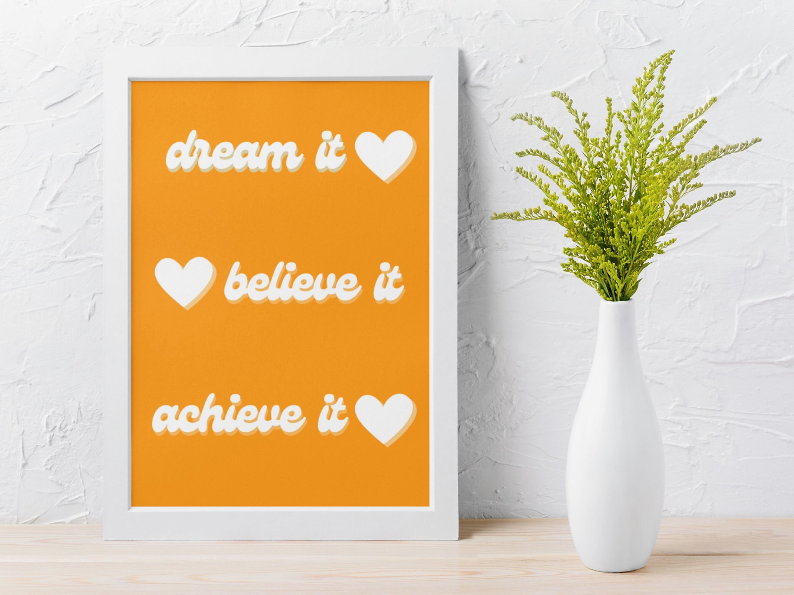 Printable Affirmation Poster Daily Affirmations Orange Aura - Etsy
