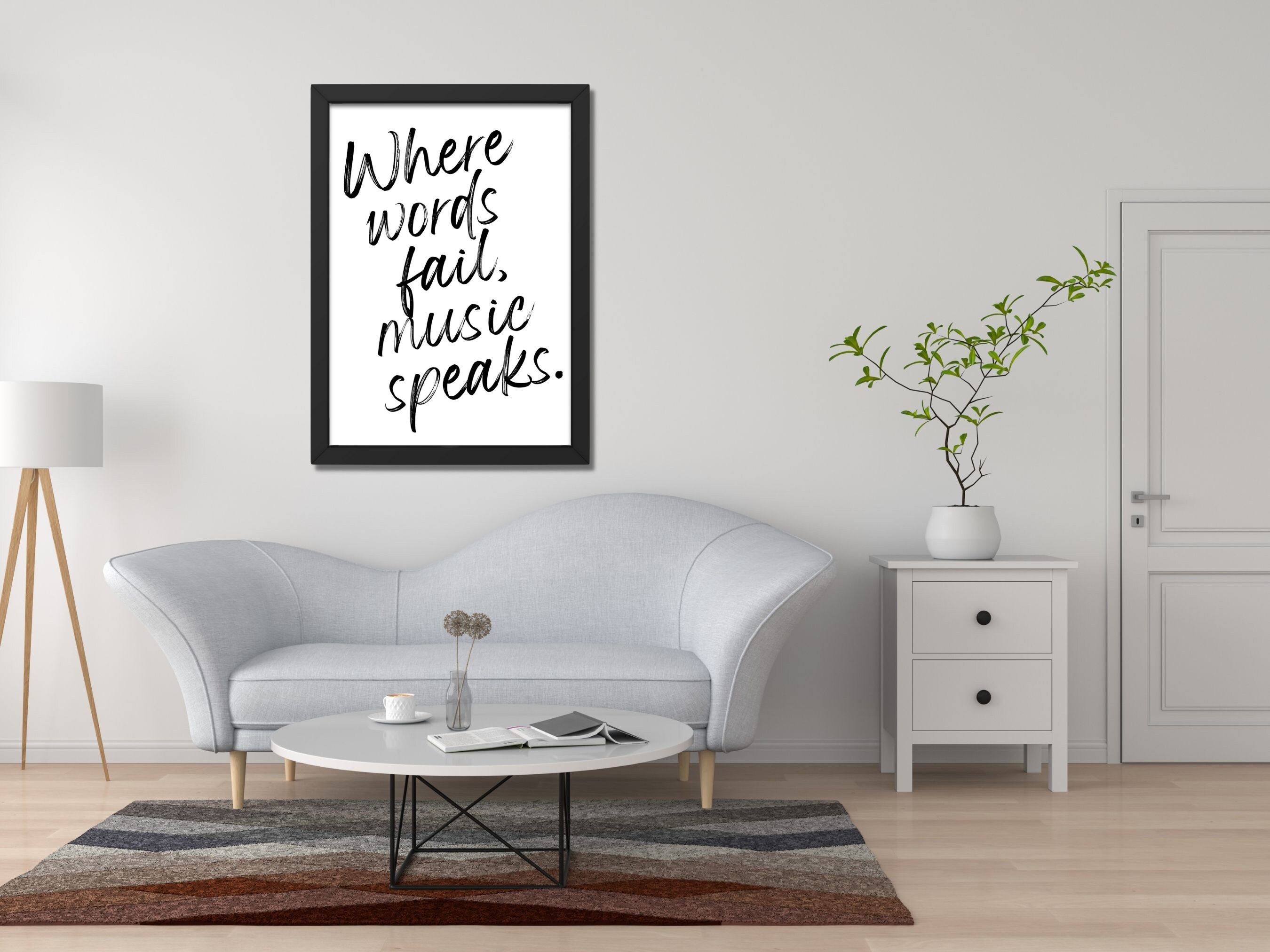 Where Words Fail Music Speaks, Wall Art, Definition, Printable ...