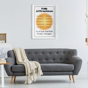 Printable Affirmation Poster Daily Affirmations Orange Aura Poster ...