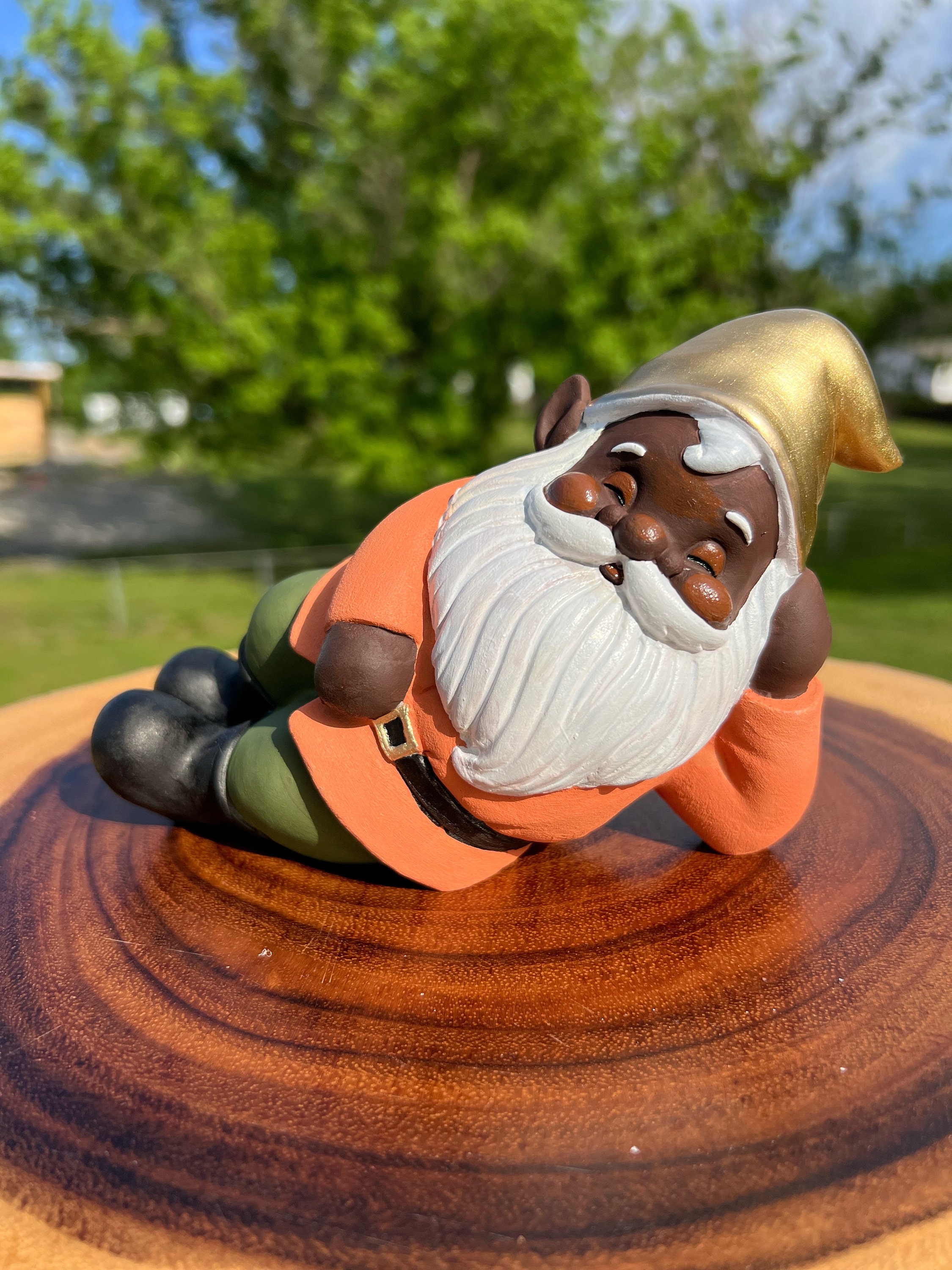 Black African American Hand Painted Garden Gnomes - Etsy