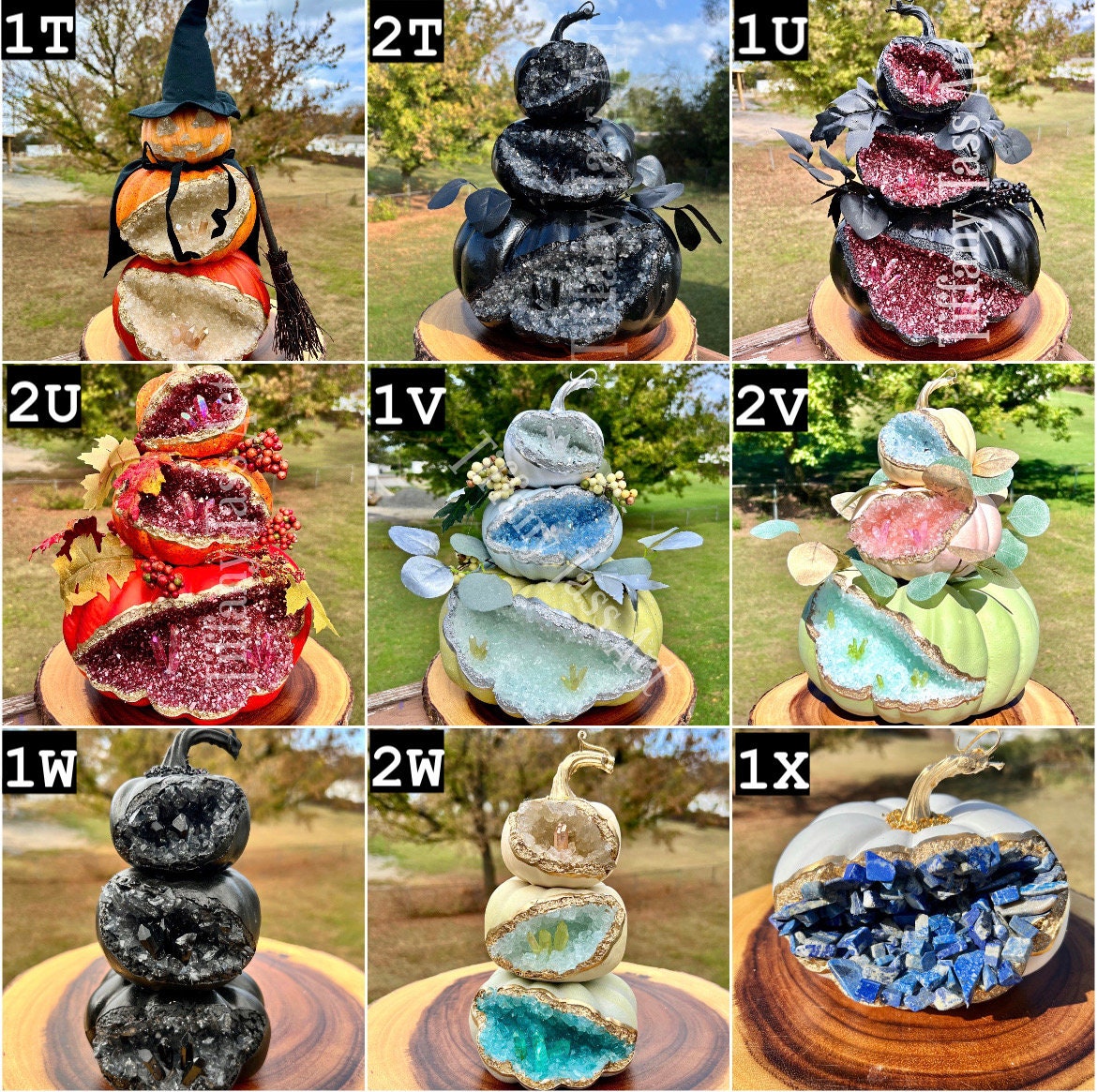 6.5 Maroon Geode Pumpkin for Fall Decor and Thanksgiving - Etsy