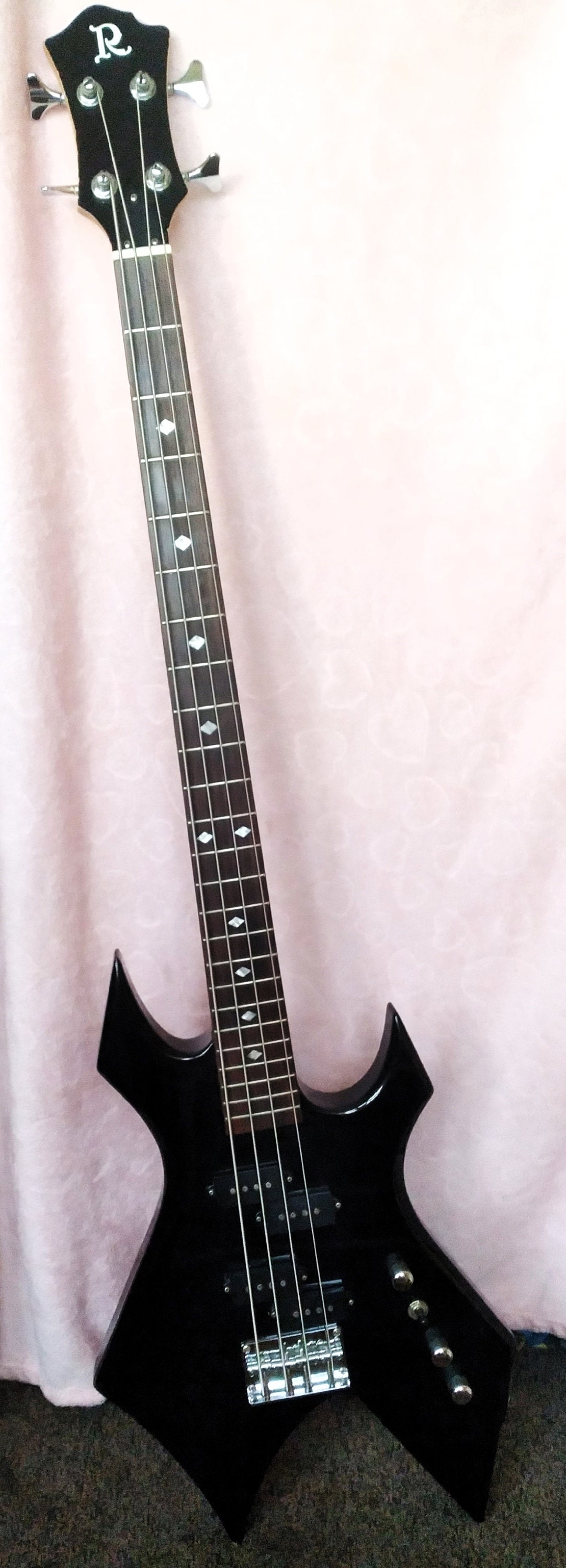 B.C Rich Warlock Electric 4-string Bass Guitar Black Japan Edition JE - Etsy