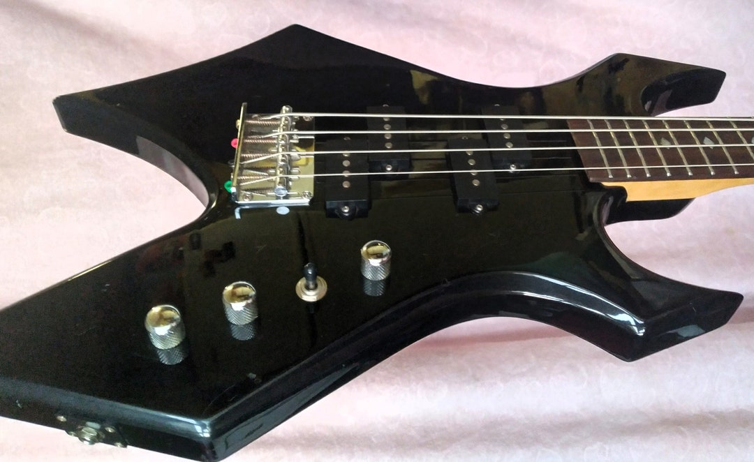 B.C Rich Warlock Electric 4-string Bass Guitar Black Japan Edition JE - Etsy