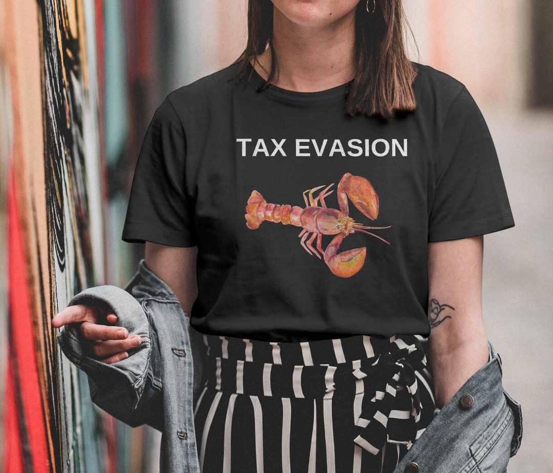 Tax Evasion Lobster SHIRTY2K funny Meme Shirt ironic Cute - Etsy