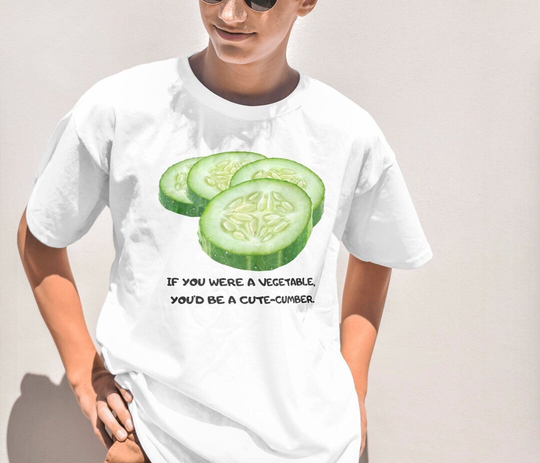 Stylish Cucumber Shirt,retro-style Vintage Tshirt,cucumber Graphic Tee ...