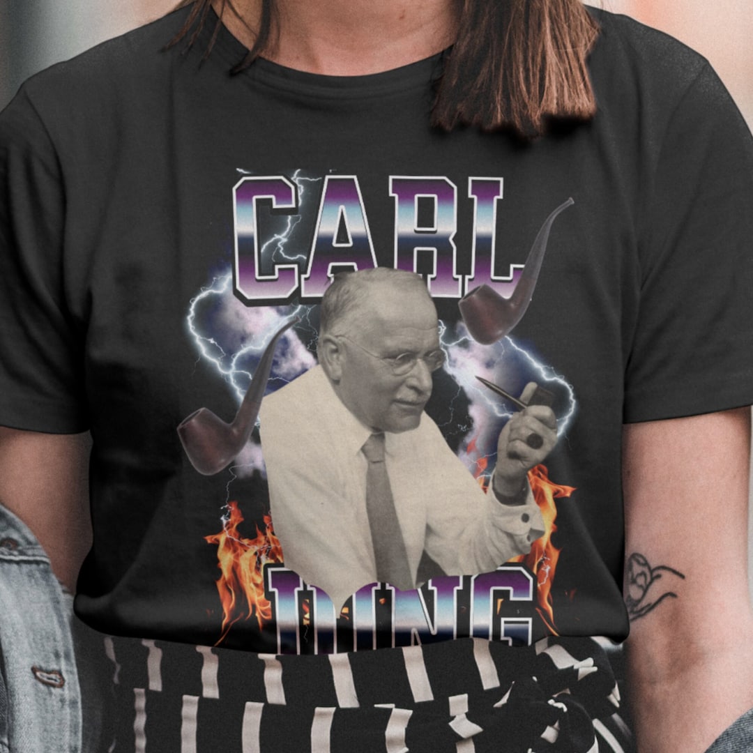 Vintage 90s Carl Jung T-shirt, Gangsta Lightning, Psychology Meme - Etsy